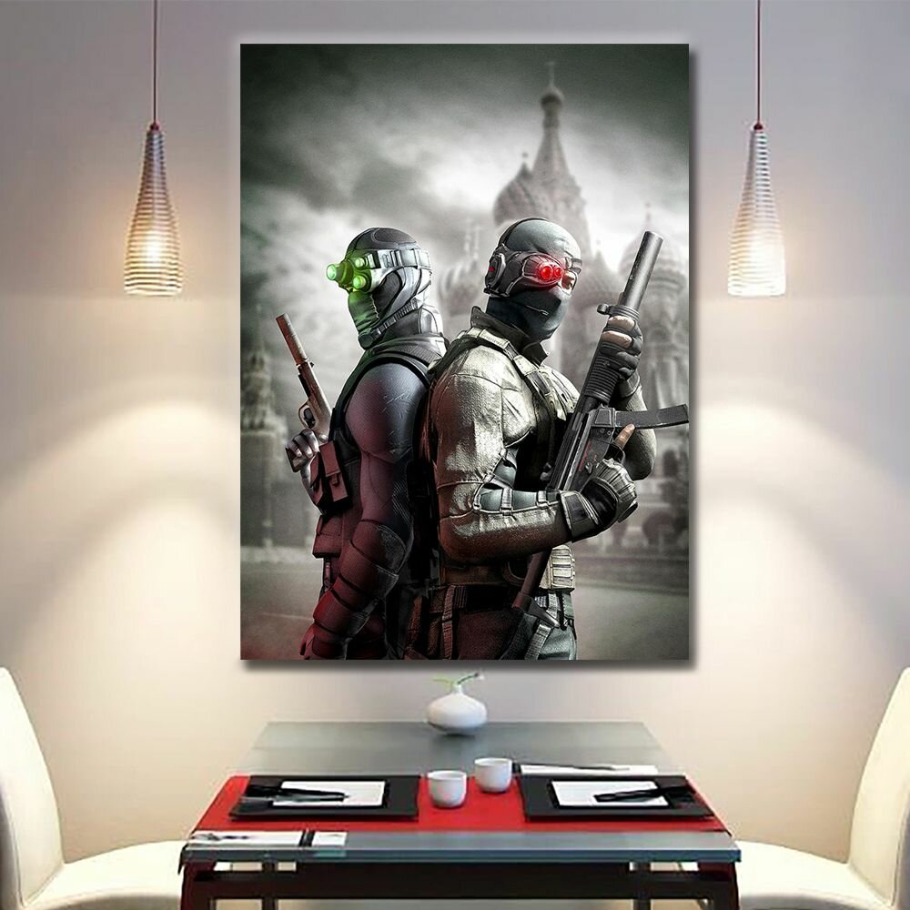 Картина на стену, интерьерная karTTina "Tom Clancy s Splinter Cell", 50х70см 1шт.