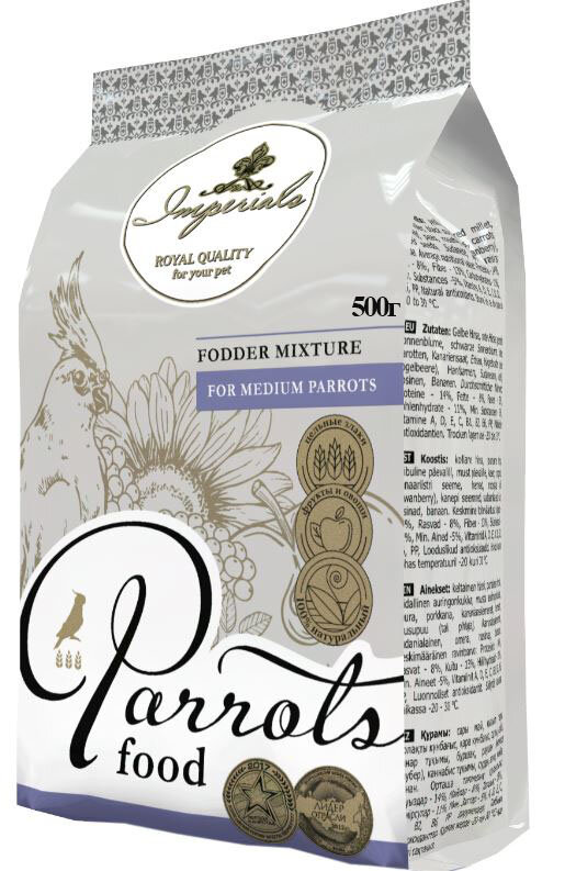 Imperials Корм для средних попугаев, 500г 0.5 кг