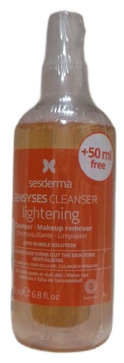 Лосьон Sesderma Sensyses Cleanser Lightening липосомальный для снятия макияжа для пигментированной и тусклой кожи, 250 мл