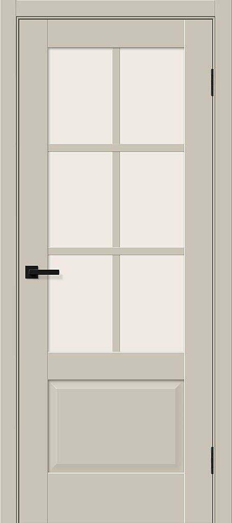 Комплект двери Прима-1301 Cream Silk Magic Fog Браво 200*60 +коробка и наличники