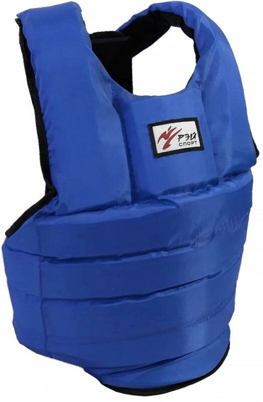 ЗК8АХ Защита корпуса для единоборств ЧЕРЕПАХА-1, легкая (8мм), капрон, р. М (цвет синий)