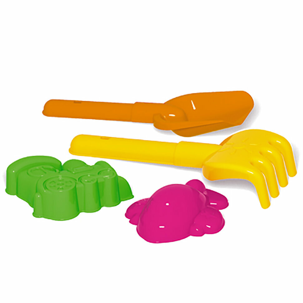 ПесочныйНабор №117 Совок+грабли+2формочки 1817, (Стеллар) ()