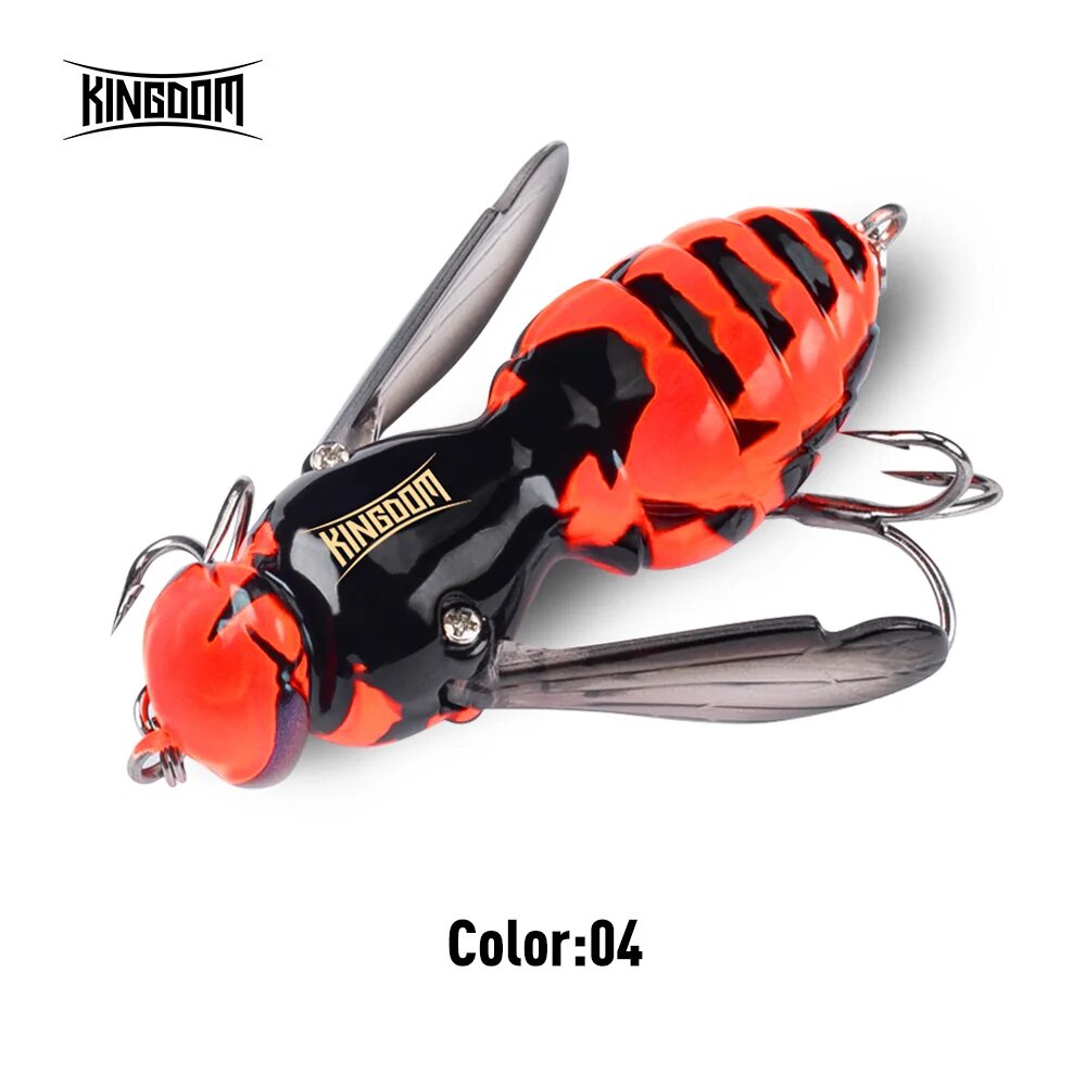 Kingdom Wasp Crawl Bait 4,2г 40мм 6,6г 48мм для ловли рыбы 48mm 6.6g, 04