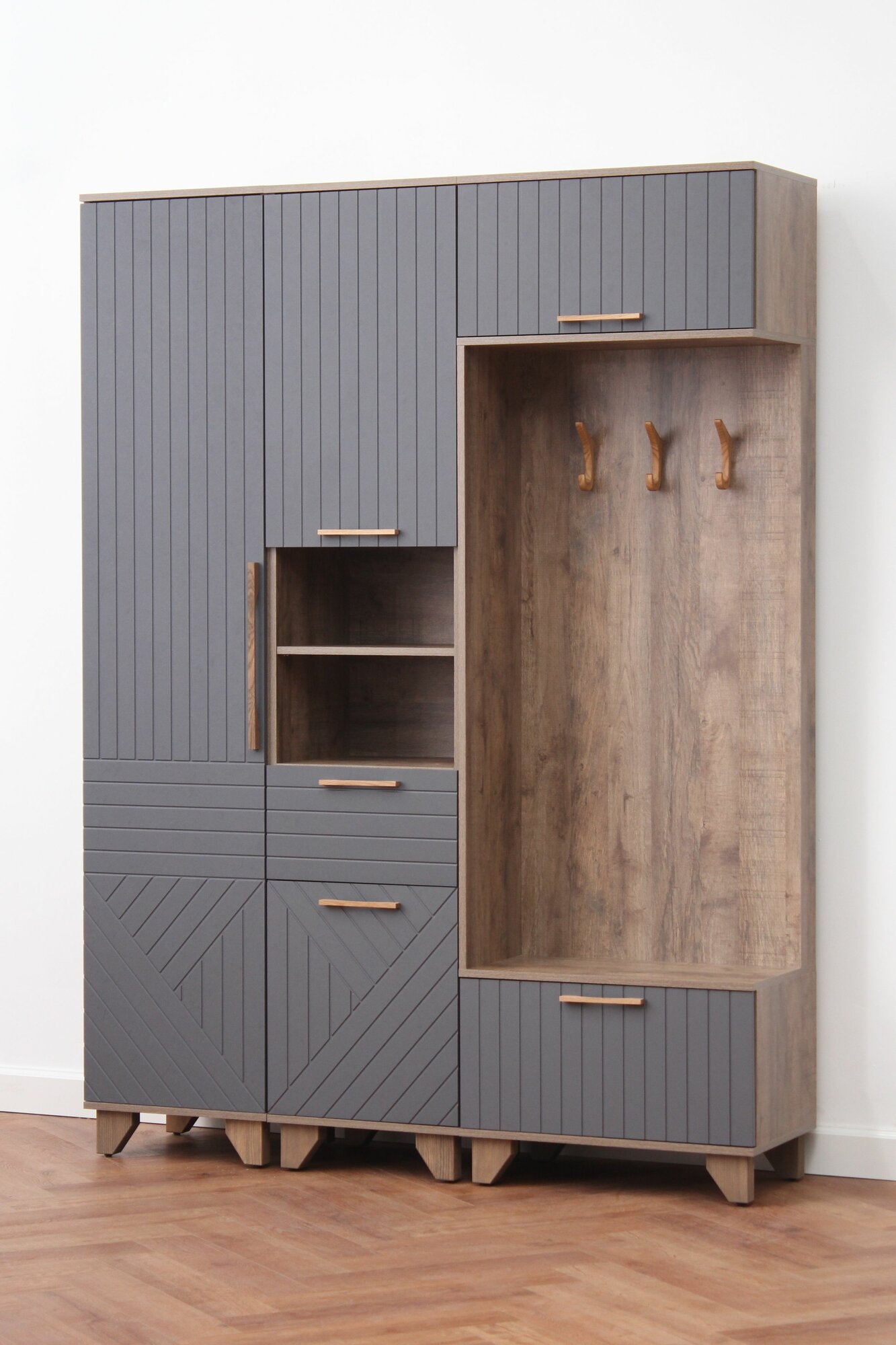 Прихожая Копенгаген 2 Самдал/Серый графит (Двенадцать стульев)