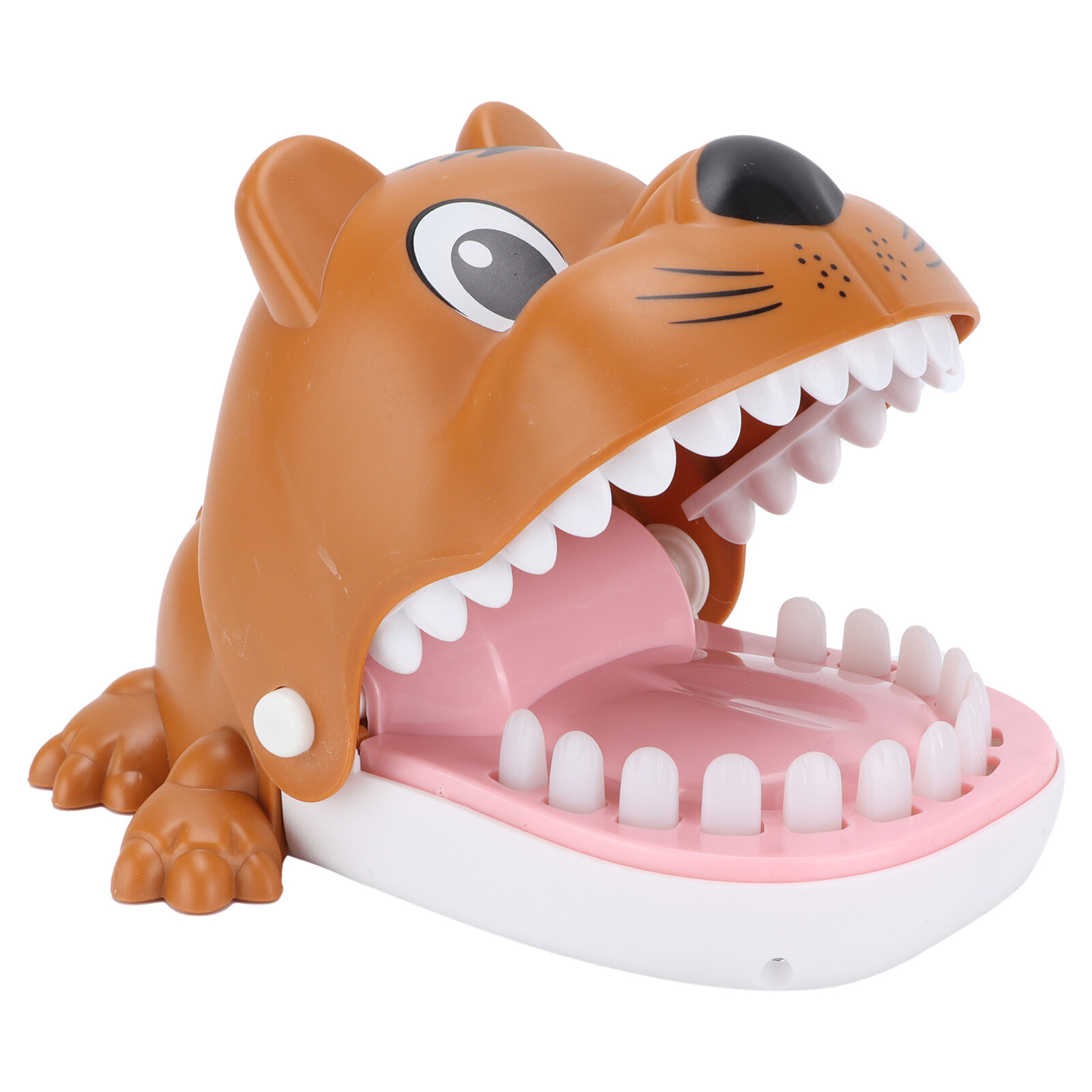 Дети милые играют игрушечный кит рта стоматолога, укуса, интерактивная игра, смешные розыгрыши, игрушка для игрушек