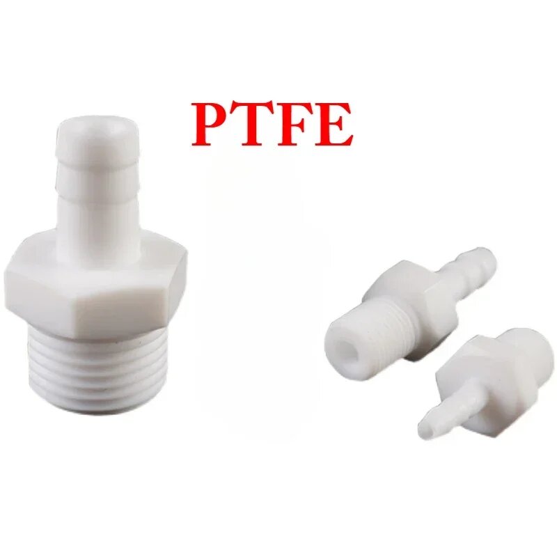 Адаптер резьбовой 1/4" 6mm PTFE