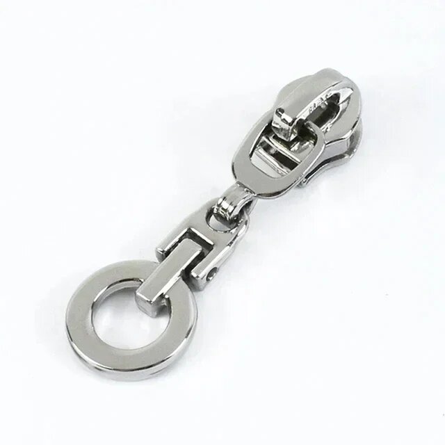 Слайдеры для молнии Meetee №5 Серебряный, ZT199-12-Silver, 30Pcs