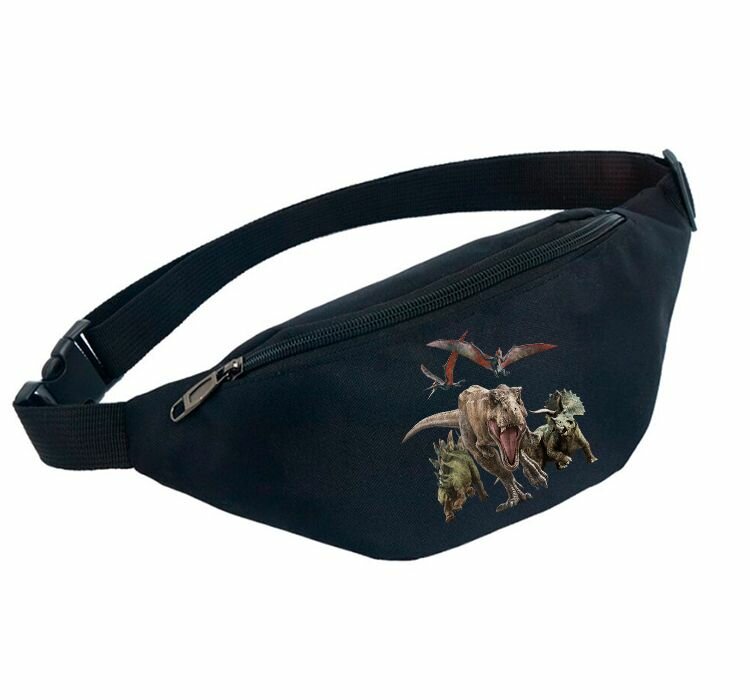 Поясная сумка Динозавры (Jurassic Park) черная №2