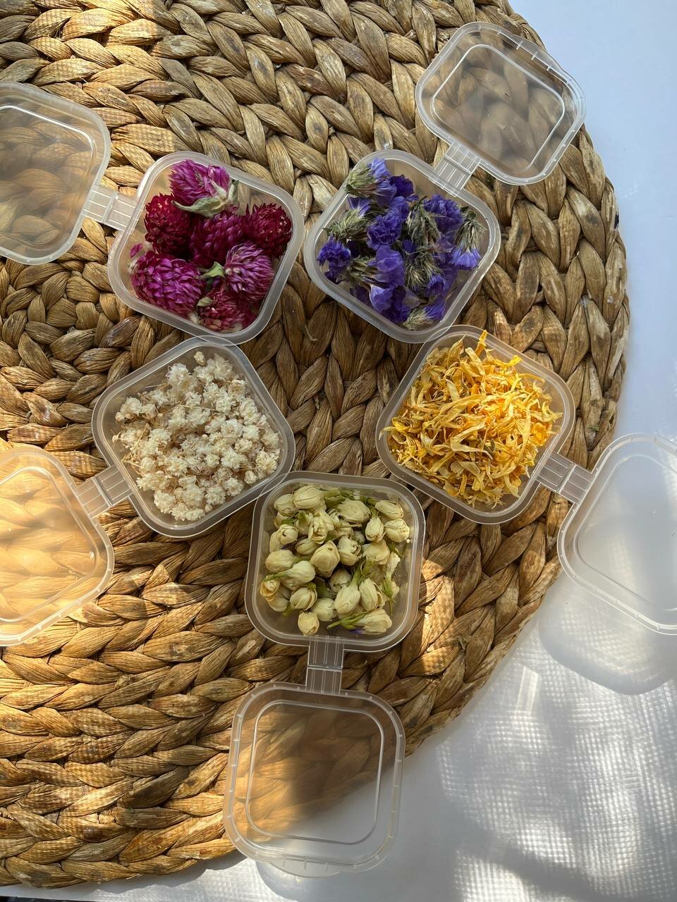 Набор сухоцветов, для эпоксидной смолы, для творчества