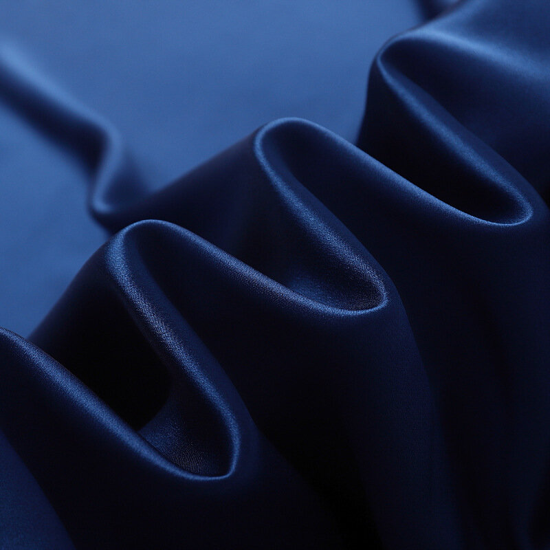 Простой креп-сатин 16/19 монме, ширина 114 см, 100% шелк тутового дерева, полный шелковый материал для оптовой одежды