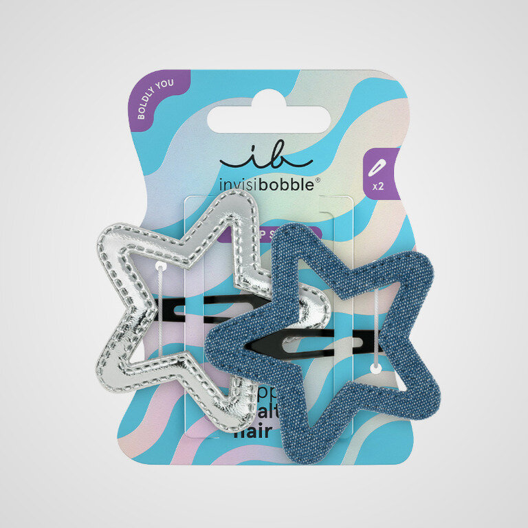 Заколка для волос CLIPSTAR Starlight Serenade 2 шт. INVISIBOBBLE CLIPSTAR Starlight Serenade Заколка 2 шт