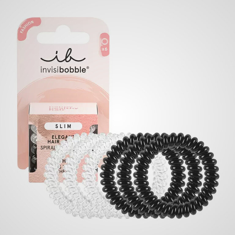 Набор резинок-браслетов для волос invisibobble SLIM Day and Night 6 шт. INVISIBOBBLE SLIM Day and Night Резинки для волос 6 шт