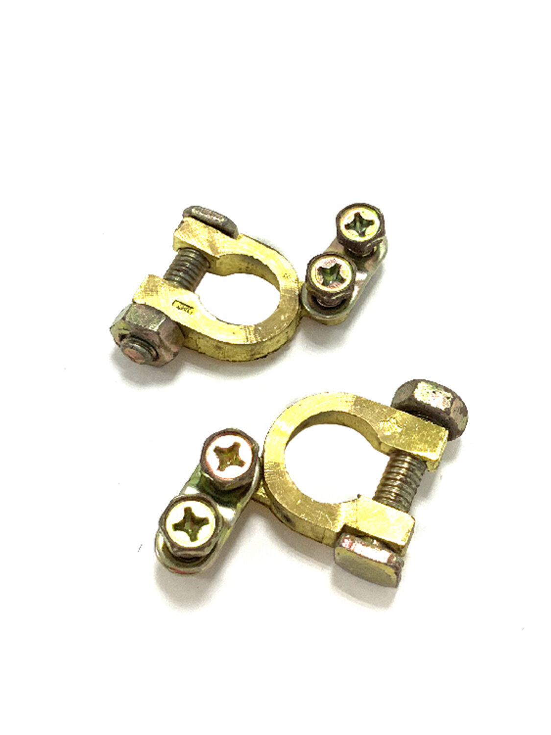 Клемма АКБ 12/24В медь, прижимная планка (комплект 2 шт.) Vettler