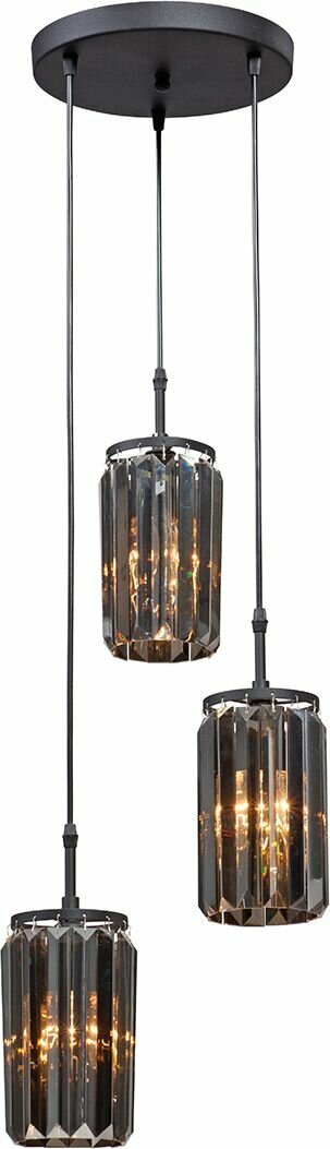 Подвесная люстра Vitaluce V4267-1/3S черная 3ХE14Х40Вт