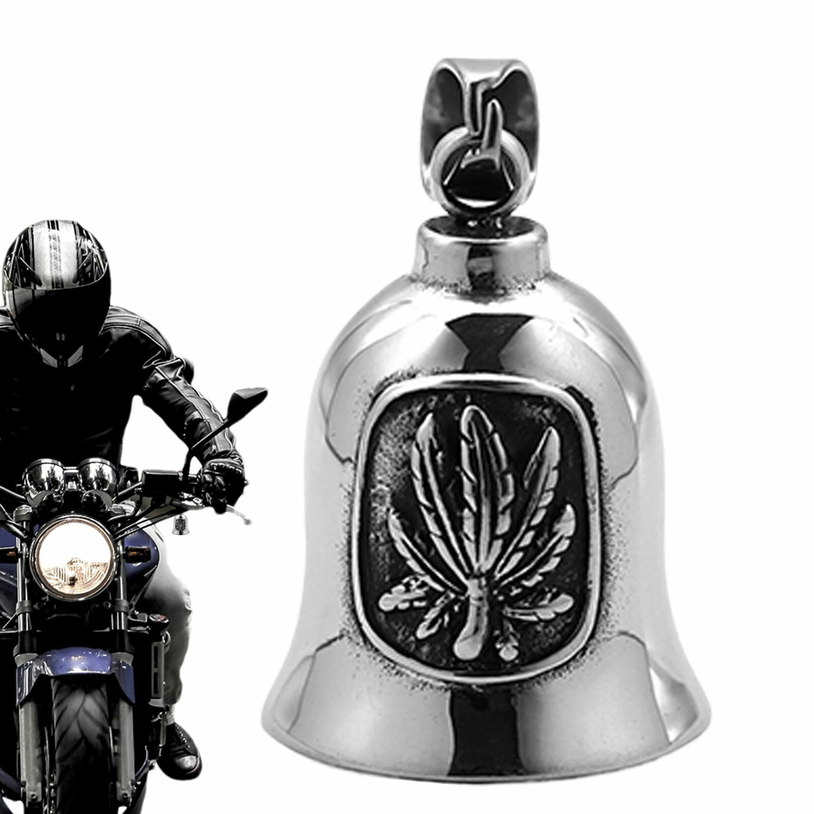 Байкерские колокольчики, Материал: Титановая сталь, 1шт.