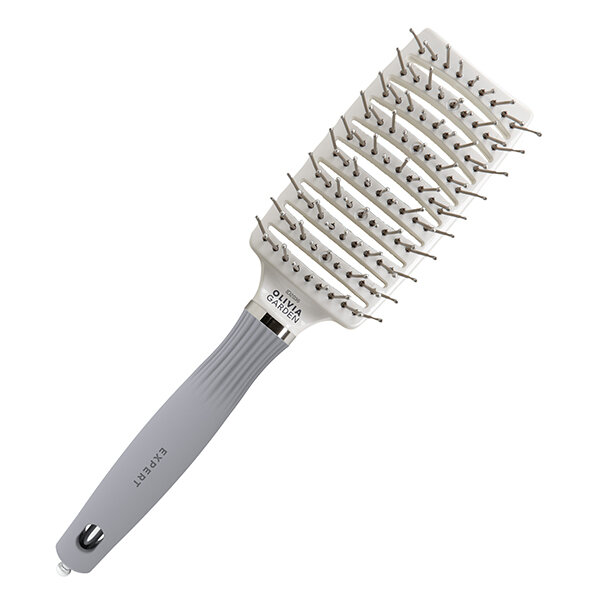 Щётка Expert Care Vent Nylon Bristles White&Grey M