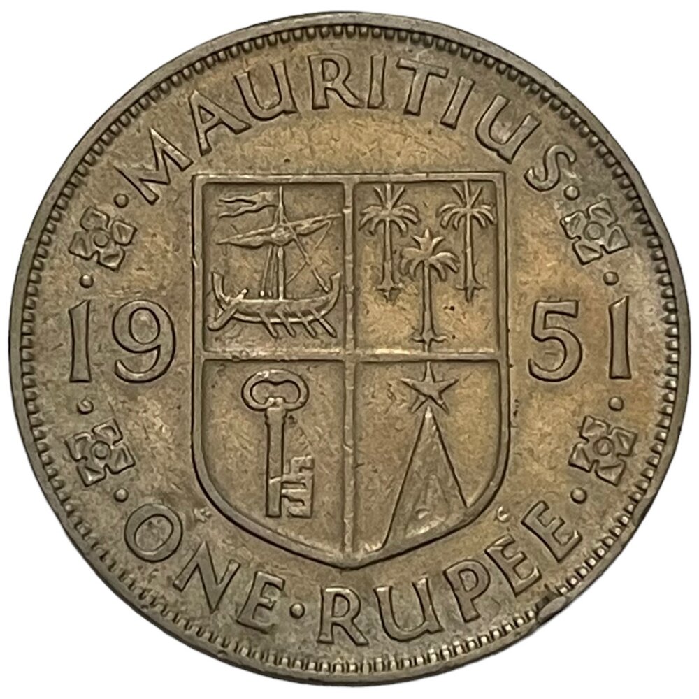 Маврикий 1 рупия 1951 г.