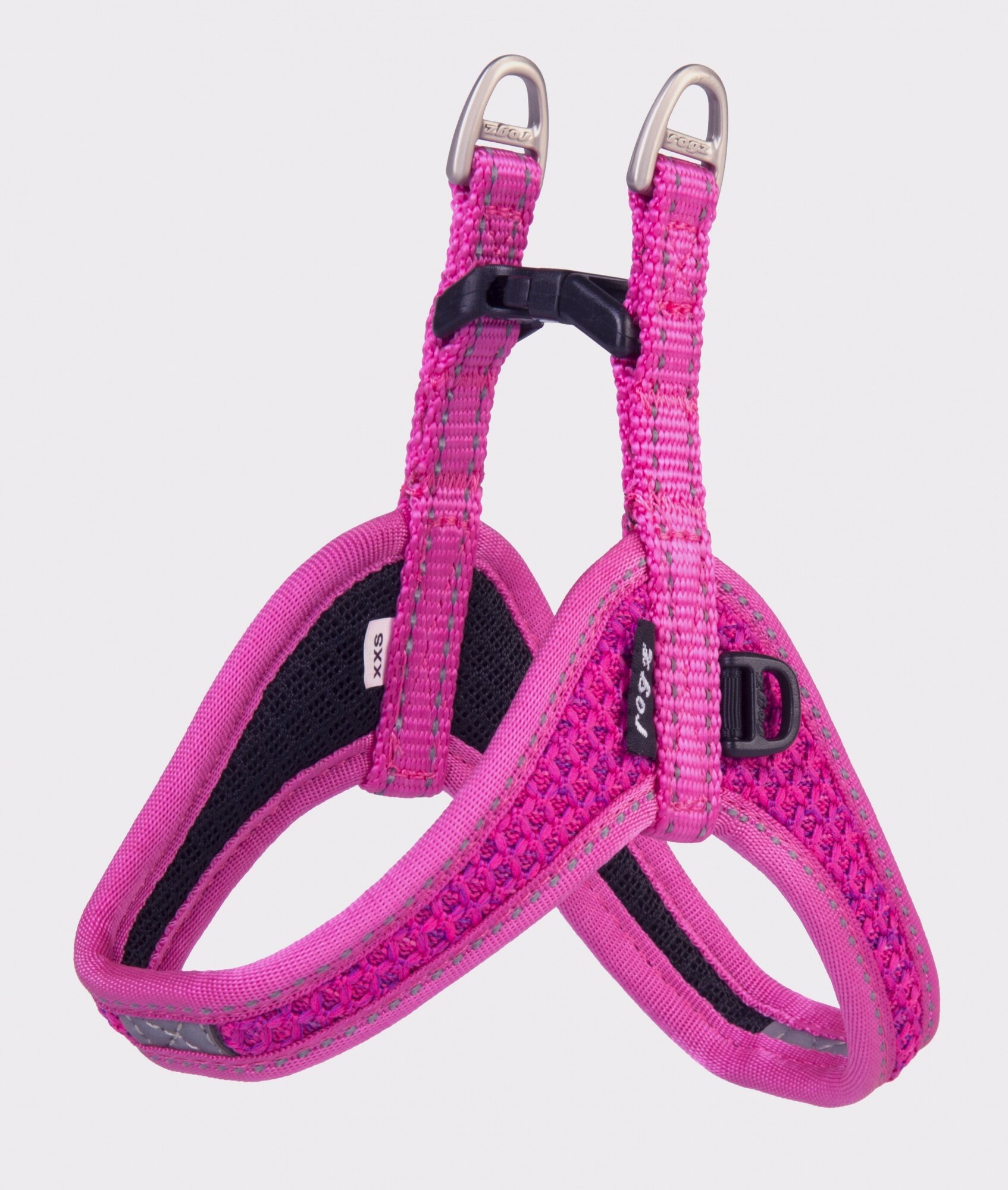 Шлейка Rogz разъемная "Utility", р-р S (обхват 41 см), ш: 1,6 см, розовый
