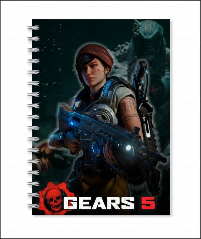 Тетрадь Gears 5, Геарс 5 №3, А4