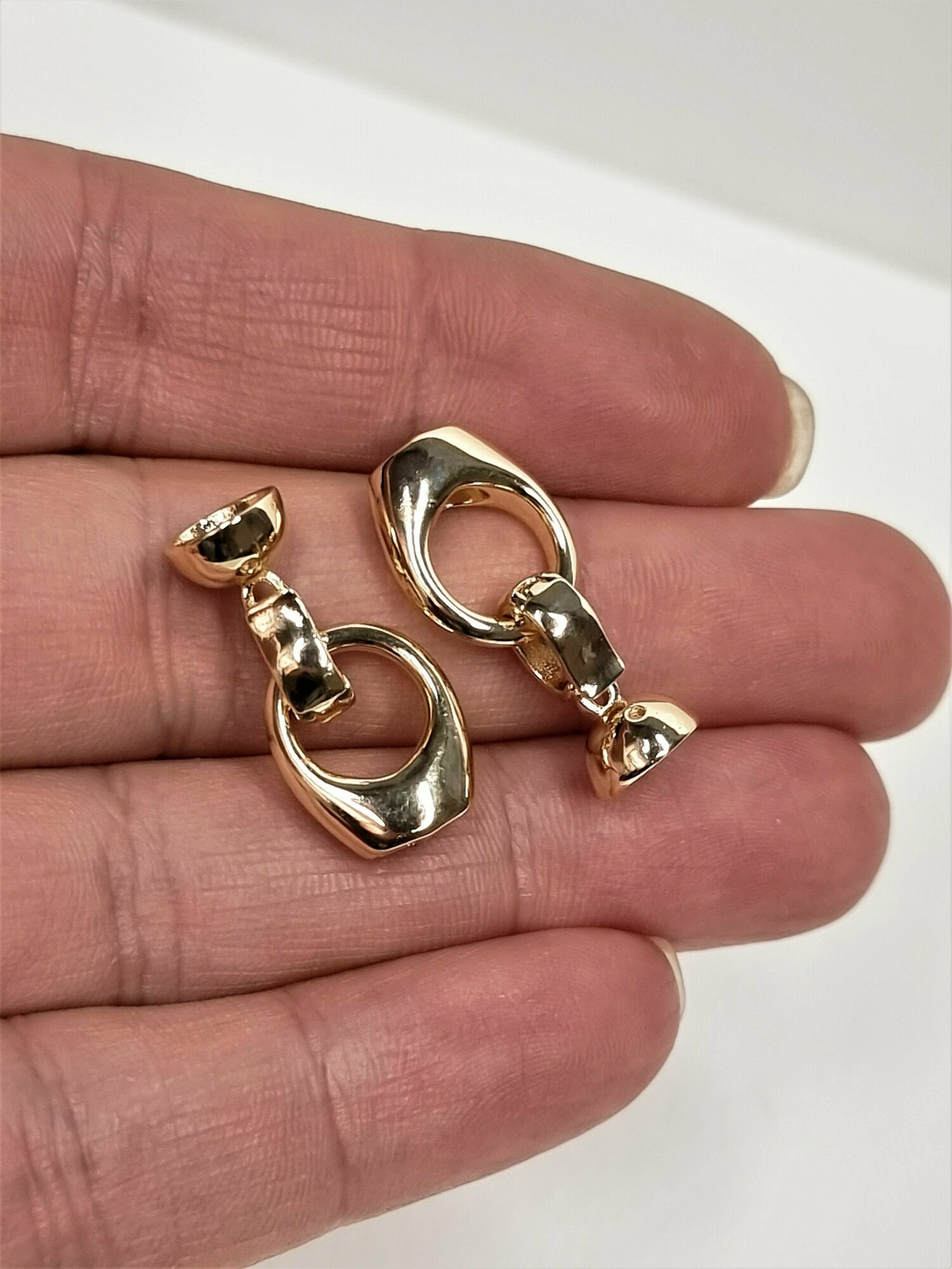 Карабины с концевиками. 25х12мм. Золото. 2шт.