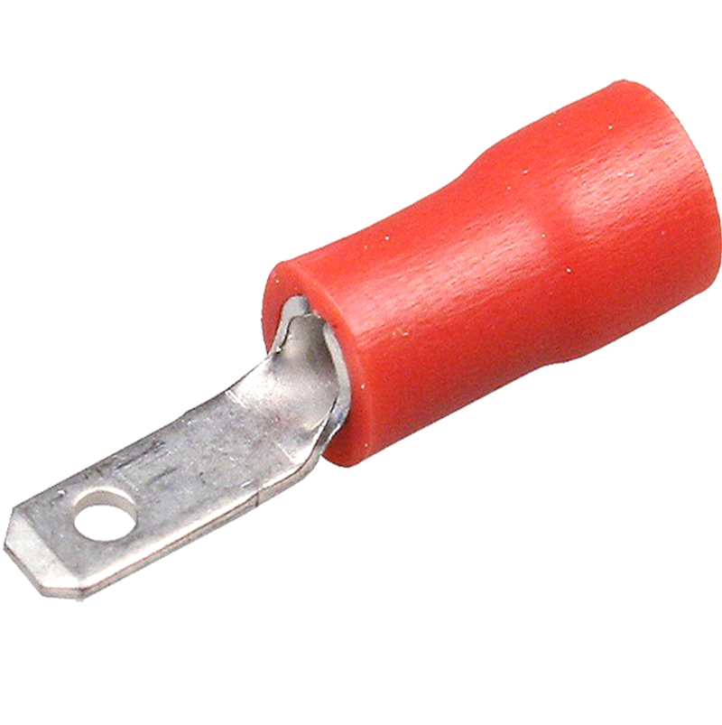 MDD1,25-110 Штекер плоский 2,8х0,5 красный 1,5 мм2(100 штук)