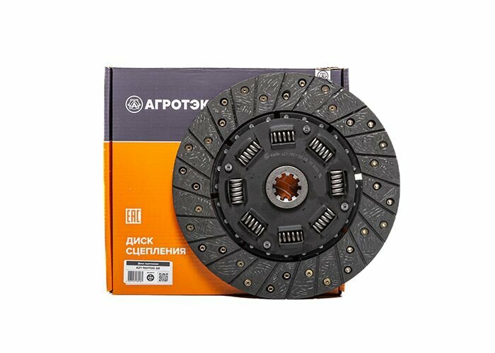 Диск сцепления ведомый для а/м УАЗ дв.421 (лепестк. корзина) КПП 5-ступ.