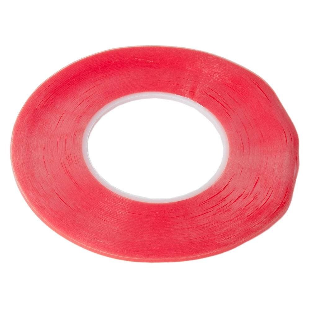 Клейкая лента / двусторонний скотч красный (3 мм x 50 м)