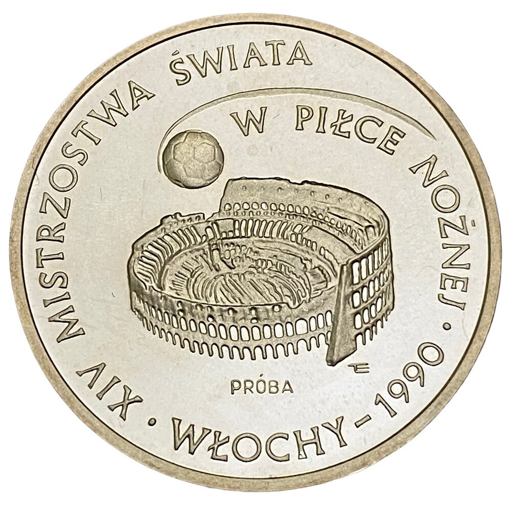 Польша 1000 злотых 1988 г. (Проба) (Чемпионат мира по футболу 1990, Италия)