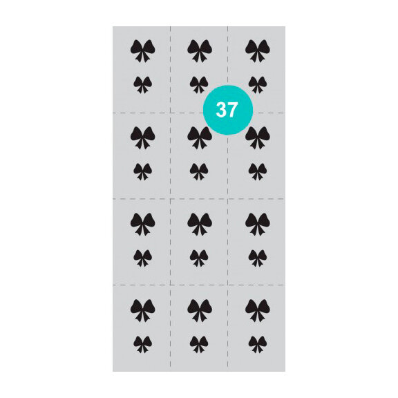 Трафарет Aeropuffing Stencil №37 (бантики)