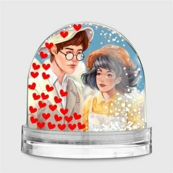 Водяной шар Ветер крепчает, The Wind Rises №6, Искусственный снег