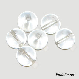 Стеклянная бусина Шарик 0001943 прозрачный 10 мм, цена за 30 шт.