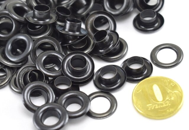 Люверсы №5 8мм сталь оксид (уп 100 шт) Proknopka