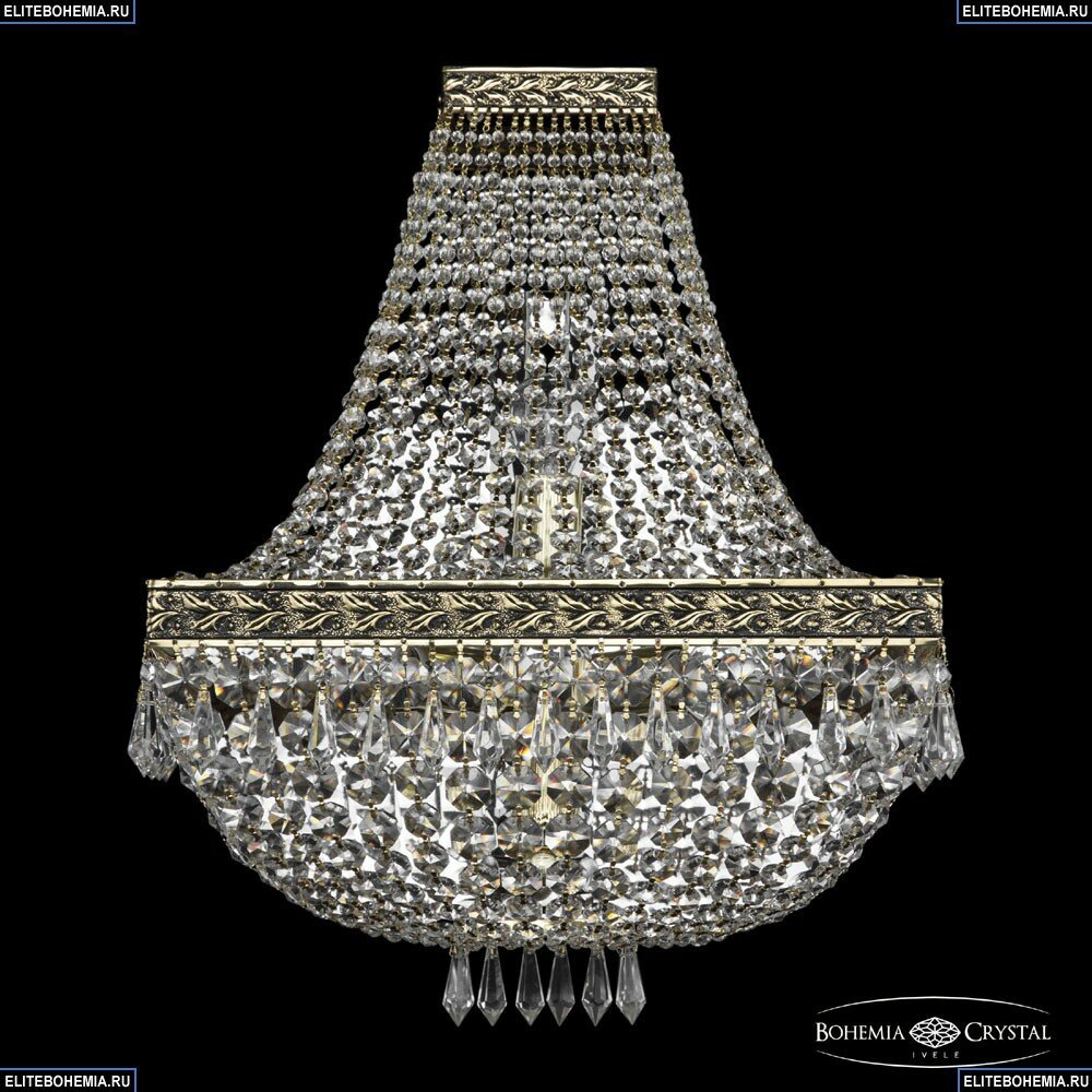 19272B/H1/35IV GB Бра хрустальное Bohemia Ivele Crystal