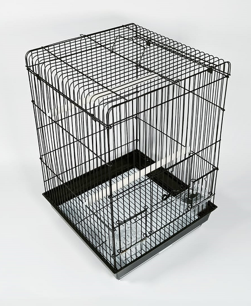 Клетка для птиц Golden cage 1902, размер 40х40х59 см, эмаль, цвет черный