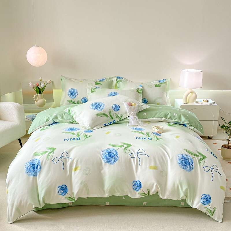 Комплект постельного белья "Fresh Ins Wind Twill", с принтом, химическое волокно, 1.2 м