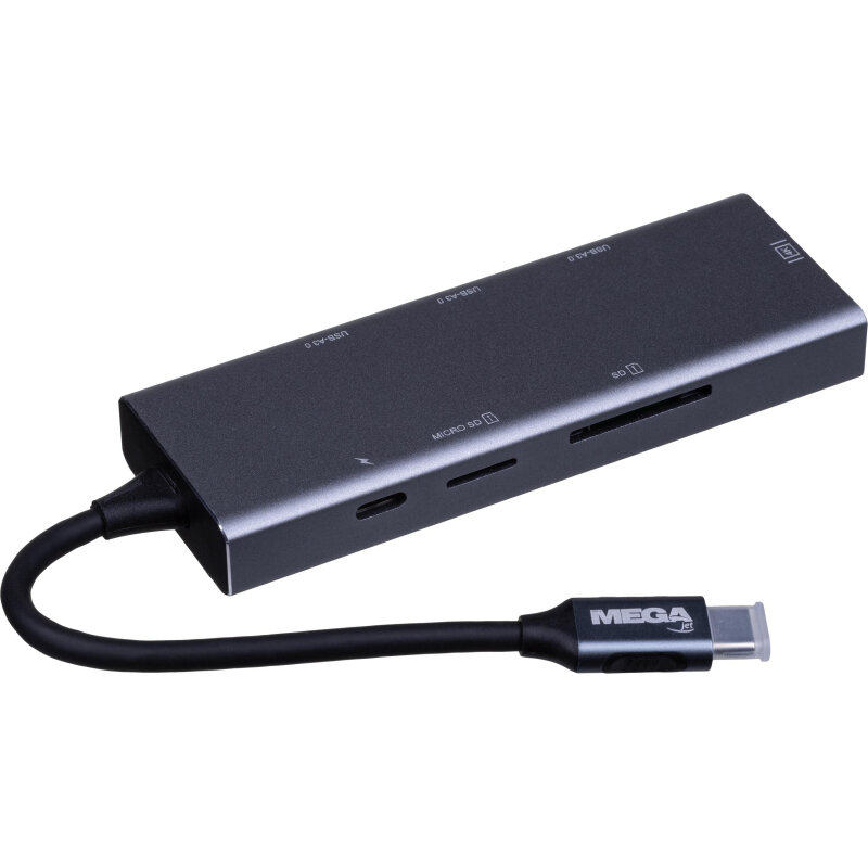 Разветвитель USB ProMega Jet HS002 USBх3/HDMIх1/microSDx1/TFcardx1/Серый