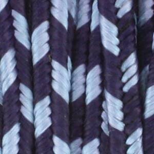 Сутаж, 2.5х1мм, вискоза, полосатый, цвет темно-синий/голубой, 5 метров