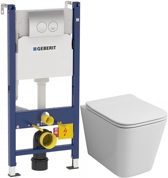 Комплект подвесной унитаз Grossman GR-4441S + система инсталляции Geberit 458.124.21.1