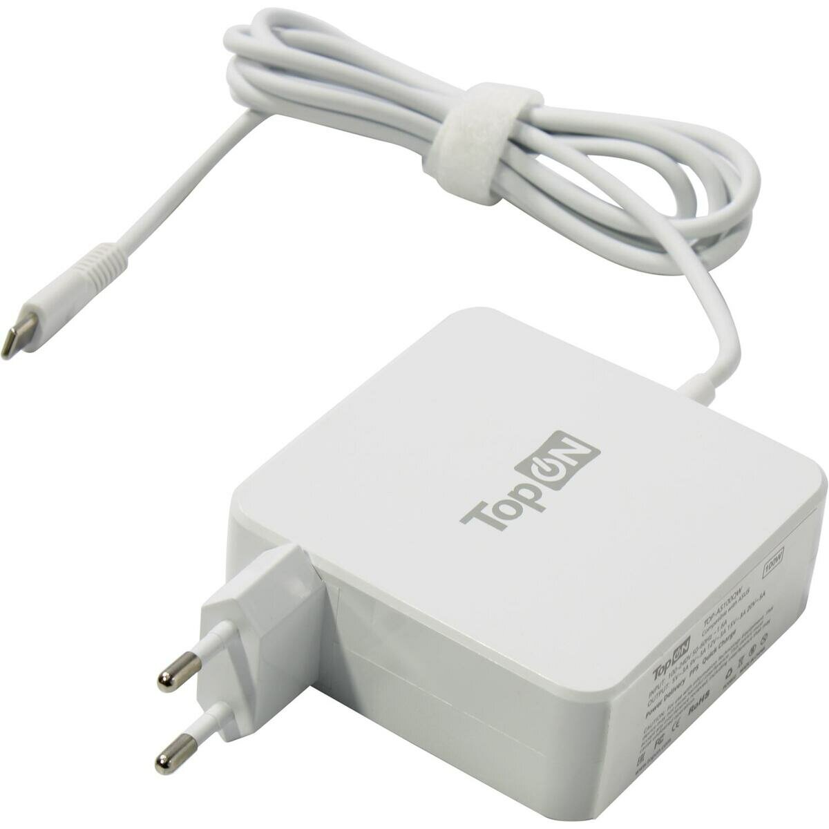 TopON TOP-AS100QW <103309> Блок питания USB type C (5-20V, 100W, USB-C)