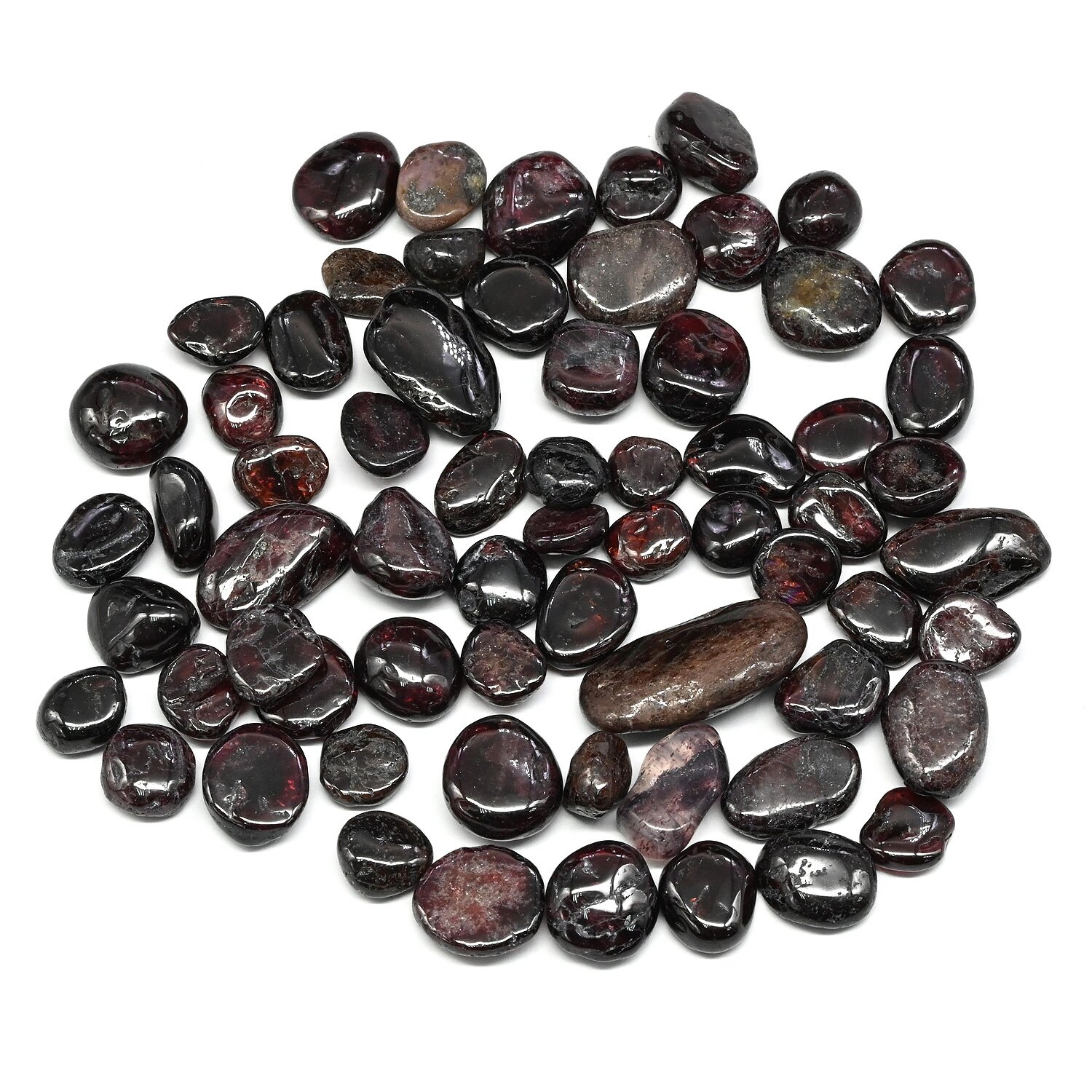 Гранат галтовка фракция 5-15мм, упаковка 100г .