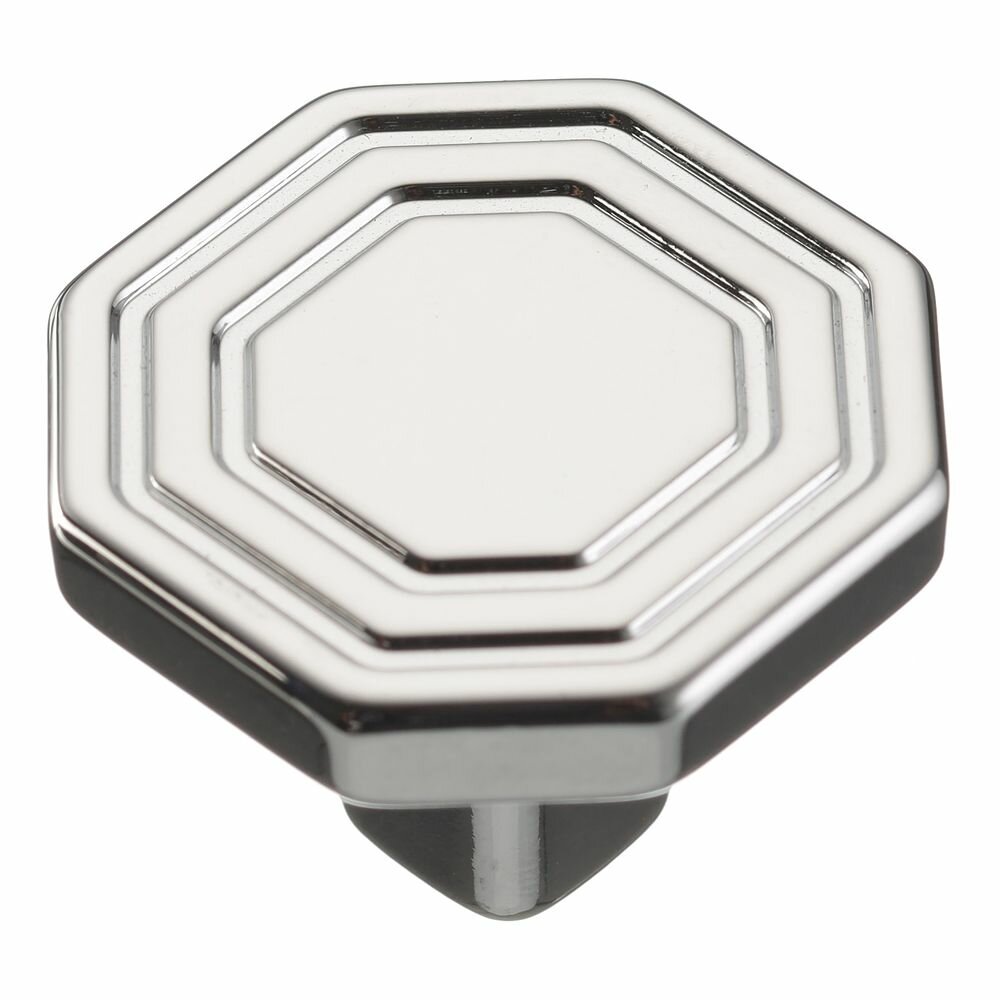 Ручка мебельная кнопка GIUSTI LINEA DECOR WPO824.000.0002 полированный хром