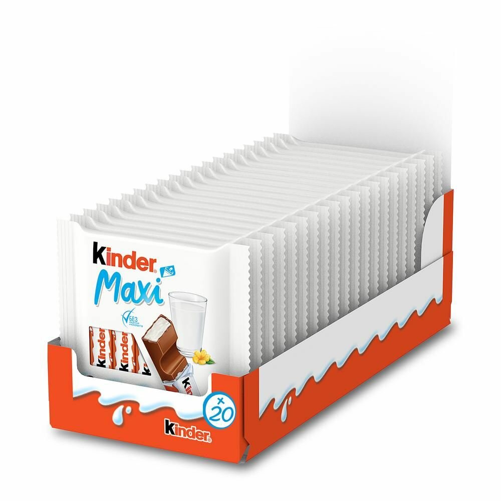 Шоколад Молочный Kinder Maxi 84 г 20 шт