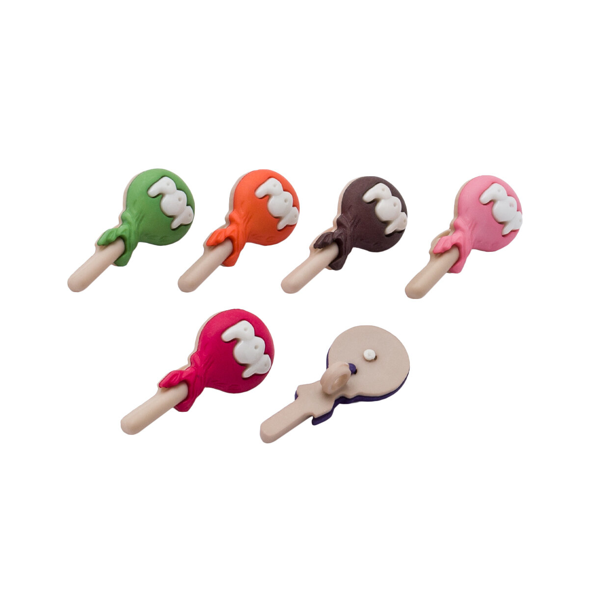 Пуговицы фигурные декоративные Dress It Up 'Карамельки', пластик, 6 шт