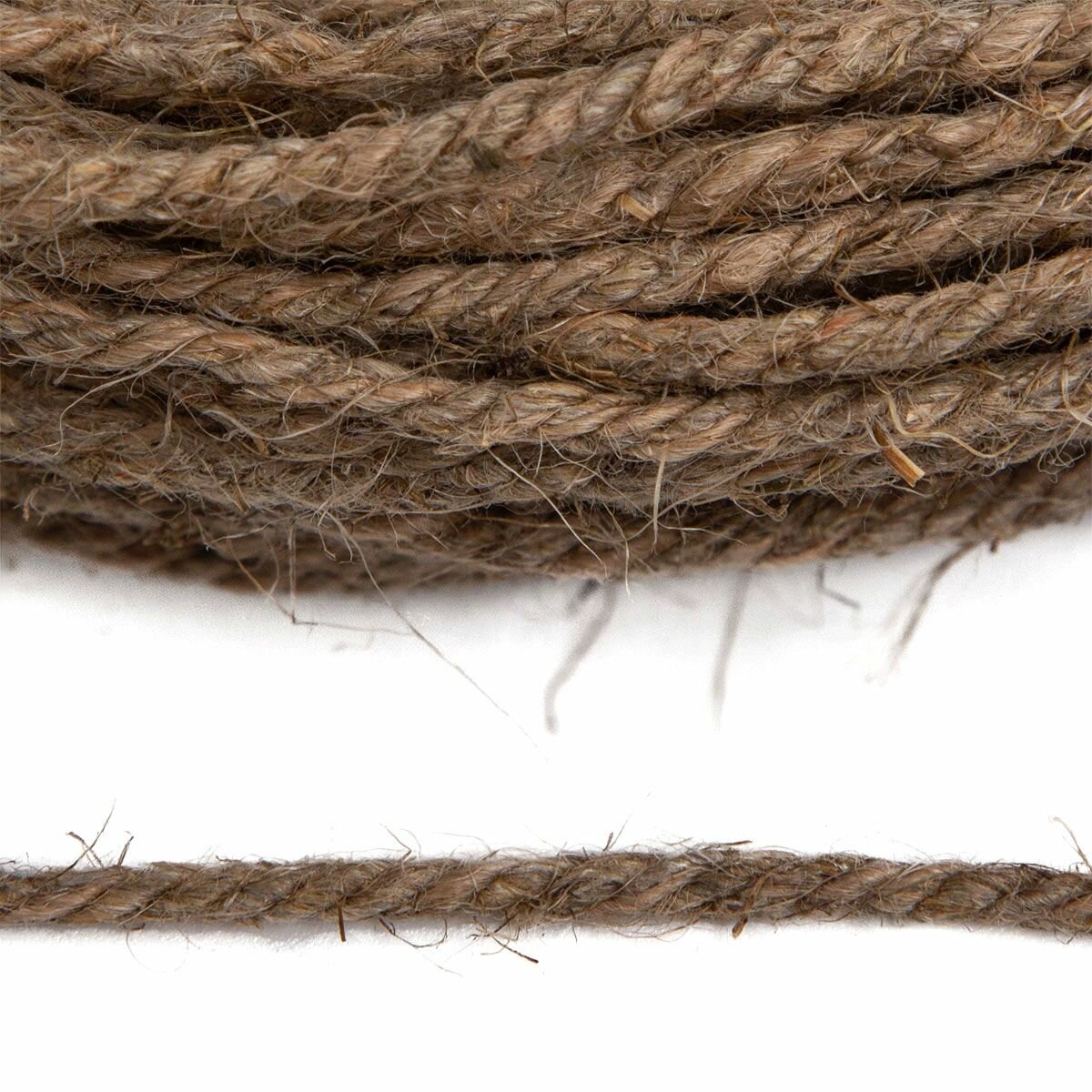 Шнур дизайнерский льняной, d 2,4 мм, 20 м/моток