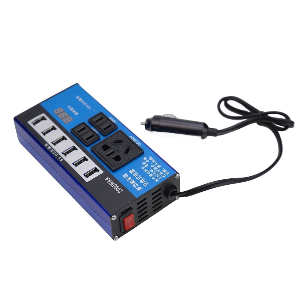 Многопортовый Автомобильный Инверторный Преобразователь DC12V / 24V В AC110V /220V, Интеллектуальная Зарядка, Подходящая Для Грузовых автомобилей