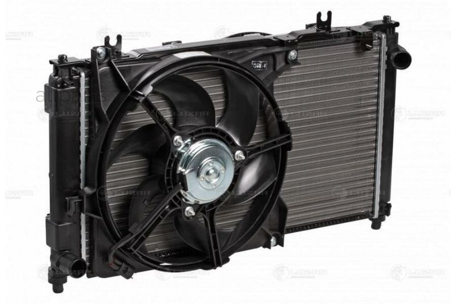 LUZAR LRK 0192 Блок охл. (радиатор+конденсер+вентилятор) LADA 2190-92 Гранта А/С