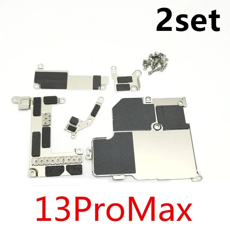 2 комплекта внутренней металлической платы + винты для iPhone 15 Plus 12 13 14 Pro 2x for 13ProMax