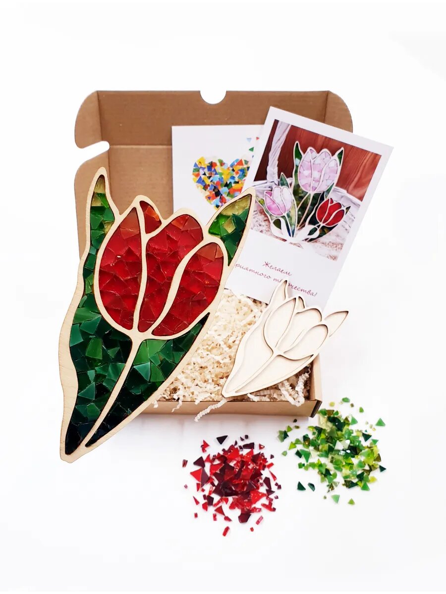 Набор для творчества Тюльпан красный 13 см