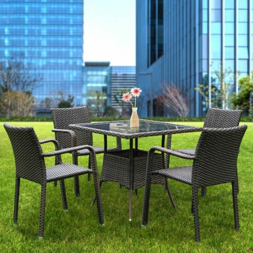 Комплект мебели 4+1AFM-4030A Brown (4+1) (Afina Garden)