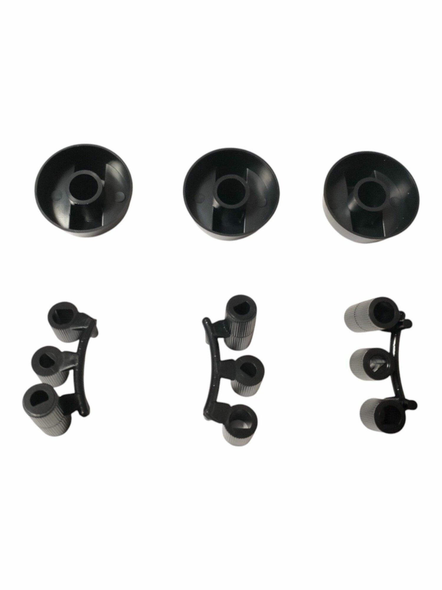 Ручки черные для плиты (3 шт)